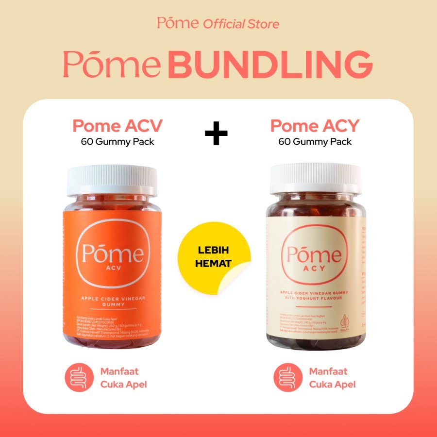 Jual POME BUNDLING (Pome ACV 1 Botol & Pome ACY 1 Botol) | Shopee Indonesia
