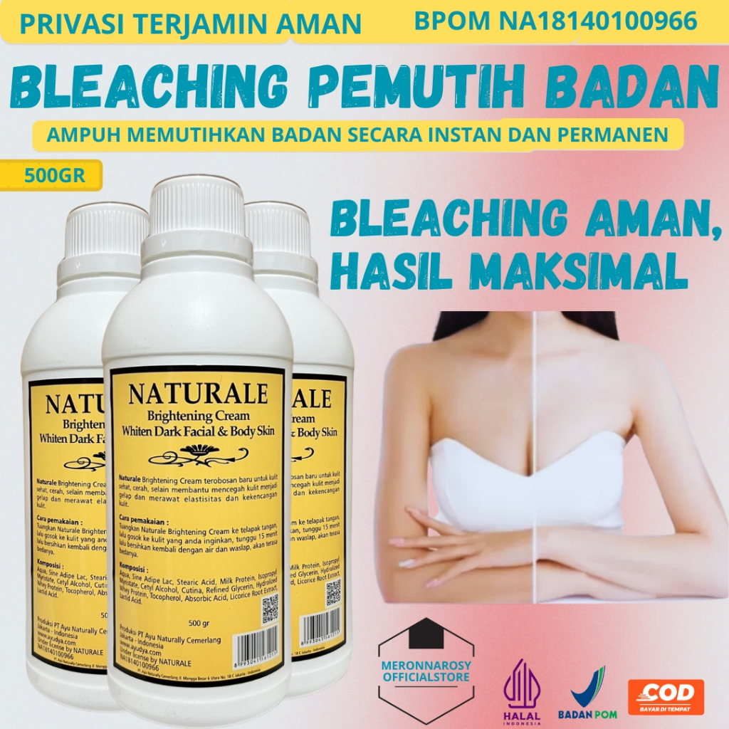 Jual BLEACHING BADAN - PEMUTIH TUBUH INSTAN - PENGHILANG BEKAS LUKA ...
