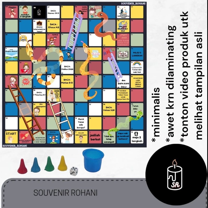 Jual ULAR TANGGA ALKITAB | MINI GAME KRISTEN KATOLIK UNTUK ANAK SEKOLAH ...
