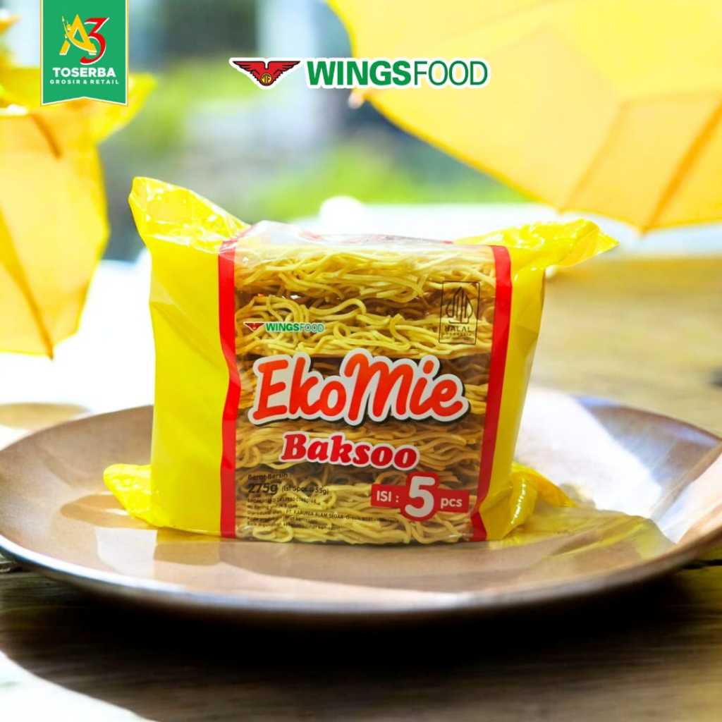 Jual PROMO !!!!! Ekomie Bakso Mie Telur 275g (5 pcs) | Shopee Indonesia