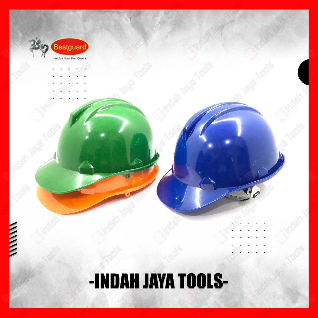 Jual BESTGUARD Helm Proyek Safety SNI Model Kancing Topi Helmet Alat ...