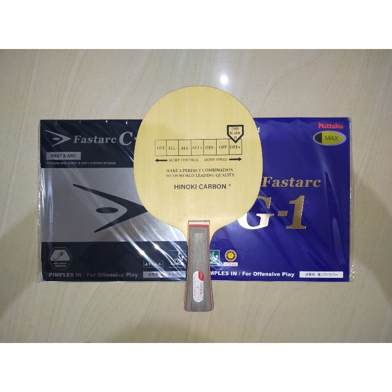 Jual Set Ciamik Blade Custom Butterfly Primorac Carbon + Rubber Nittaku Fastarc G1 Max 2.15 ...