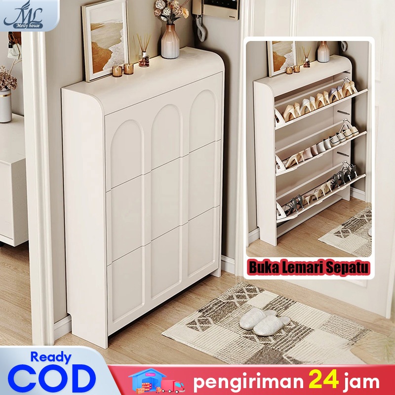 Jual Rak Sepatu Aesthetic / Lemari Sepatu Kayu / Rak Sepatu Susun ...