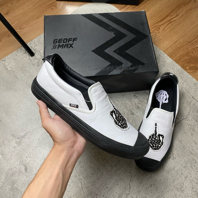 Jual Geoff Max - Austin Fvck Off White Black | Shoes Vulcanized ...