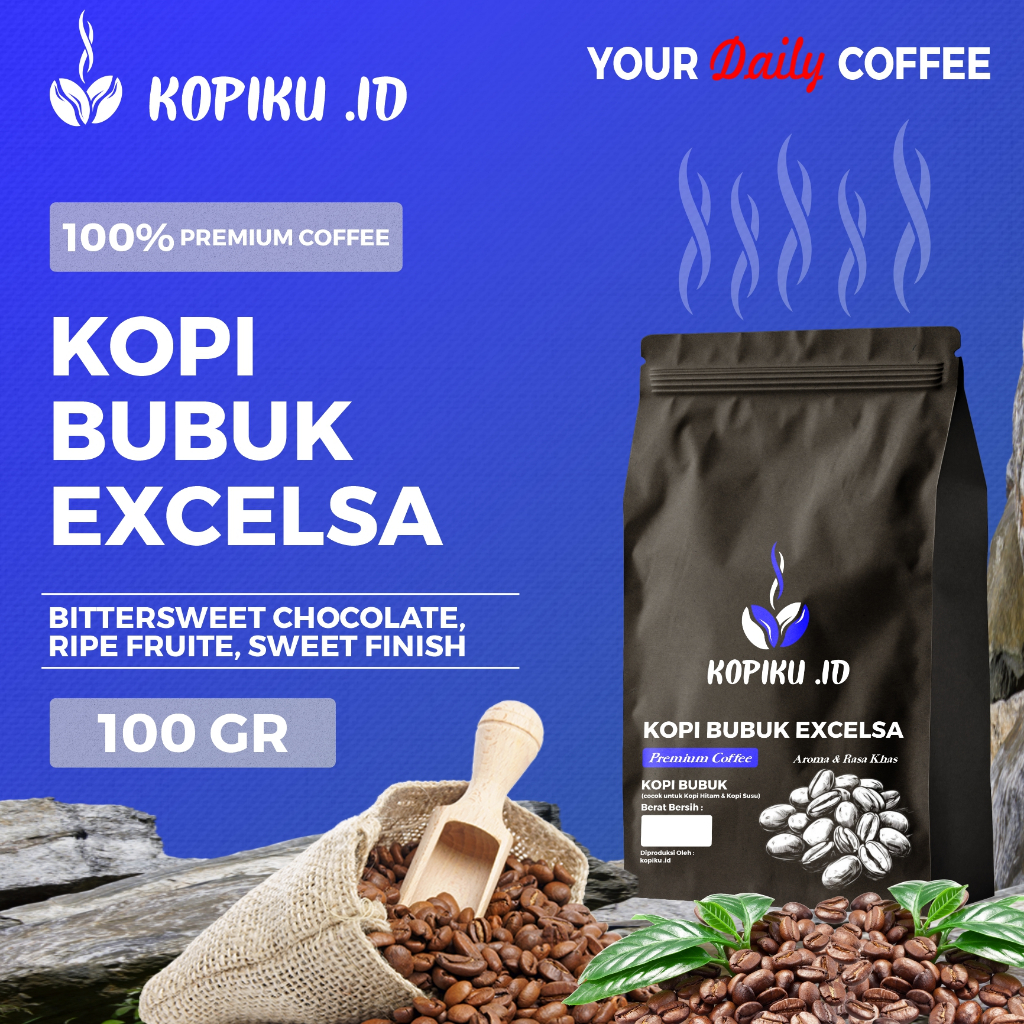 Jual Kopiku.id - Bubuk kopi Exelsa Premium Coffee 100gr | Shopee Indonesia