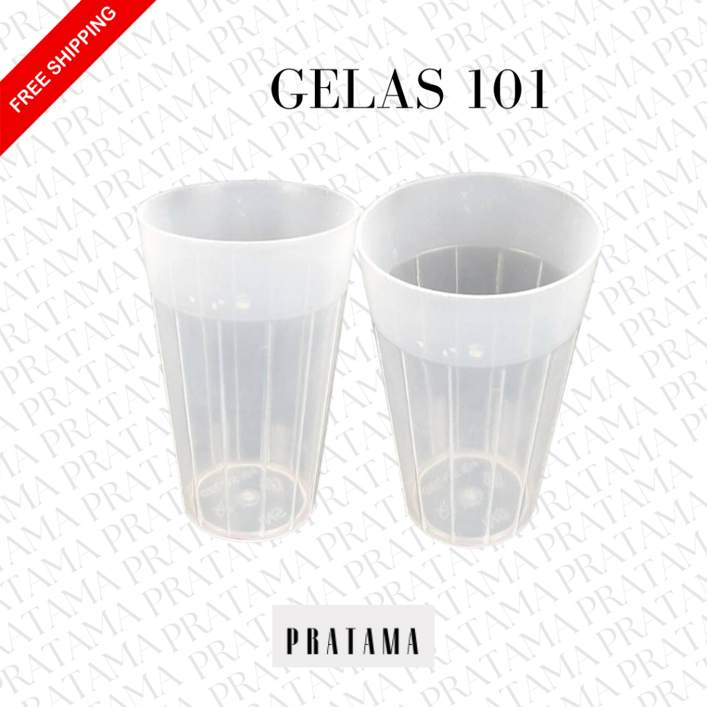 Jual Gelas plastik / Gelas minum / Gelas bening / Gelas 101 / Gelas ...