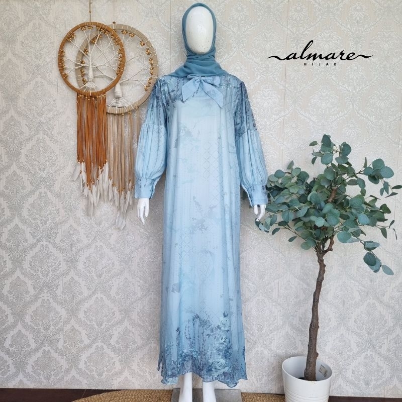 Jual Mix Match Gamis Biru(Tanpa Jilbab) | Shopee Indonesia