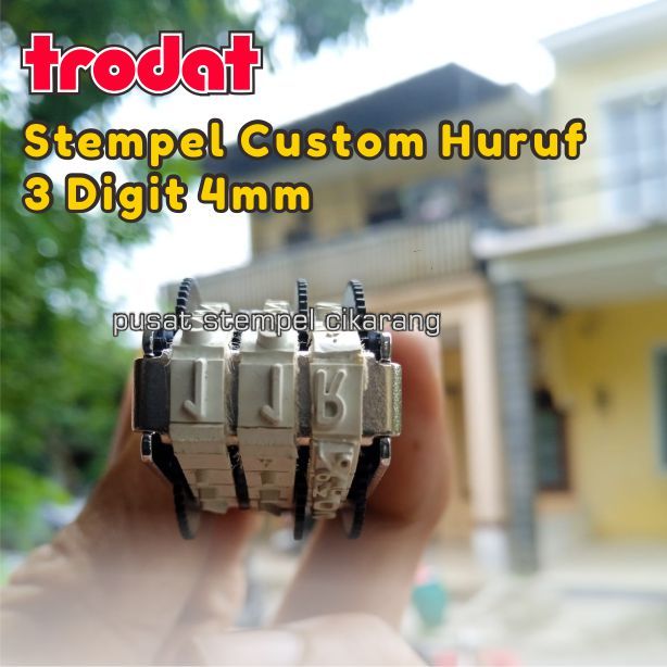 Jual Stempel Angka 3 Digit 4 mm Custom Huruf | Shopee Indonesia