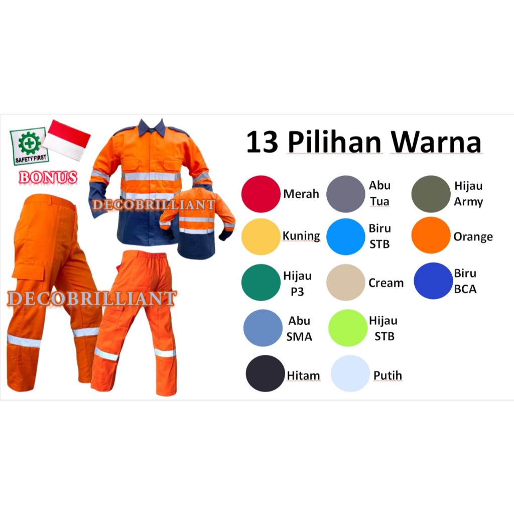 Jual WEARPACK SETELAN KEMEJA SAFETY BAJU WAREPACK SAFETY KEMEJA WERPACK ...