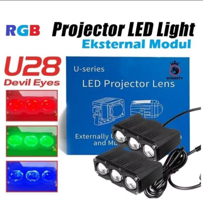 Jual Lampu USERIES SQL 3 MATA plus DEMON EYES Devil Eye mini projie ...