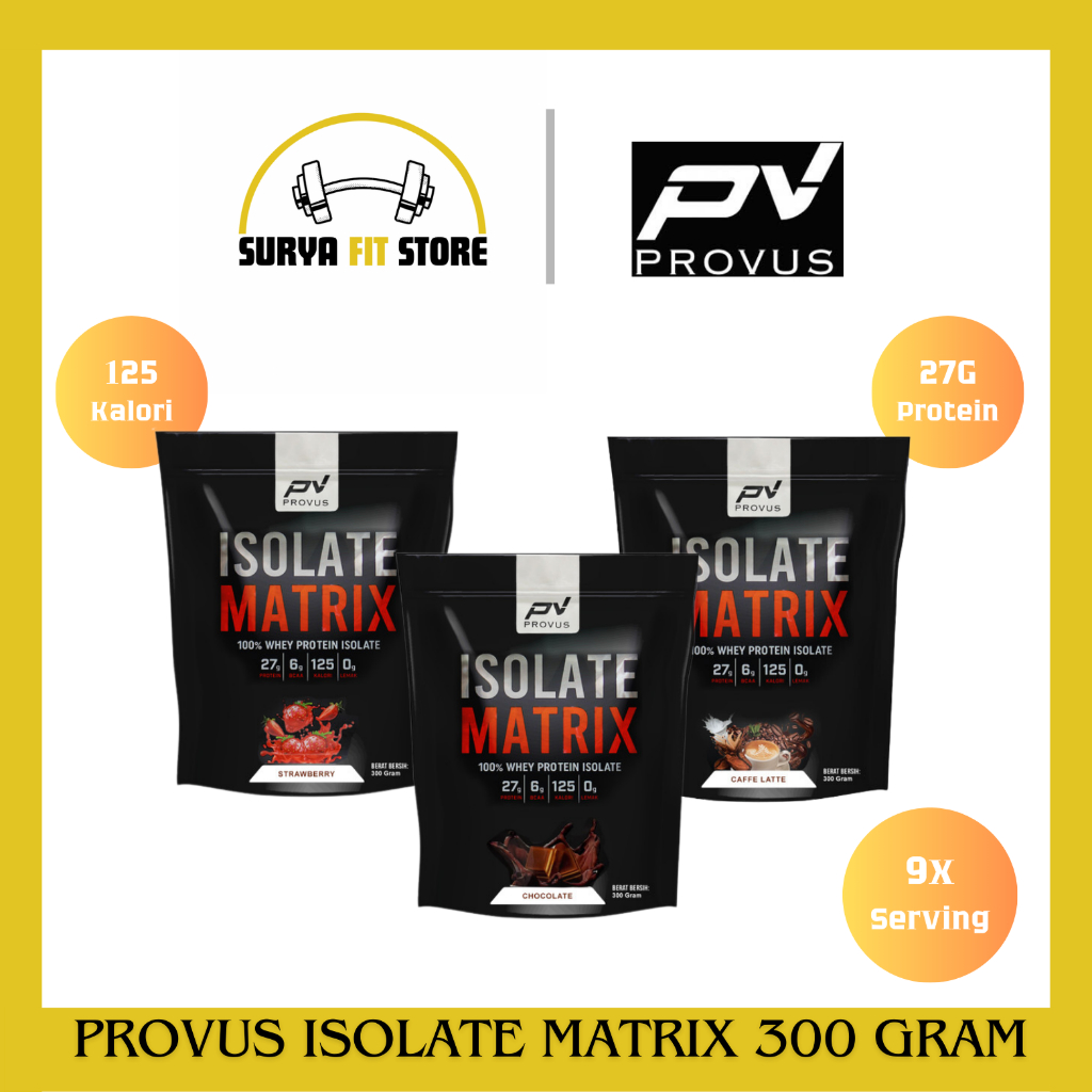 Jual Provus Isolate Matrix 300 Gram Whey Protein Isolate | Shopee Indonesia