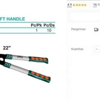 Jual Gunting Pagar Rumput 2 Tangan Gagang Karet WIPRO Taman Bunga Kebun ...