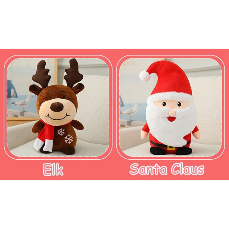 Jual boneka plush doll santa dan rusa | Shopee Indonesia