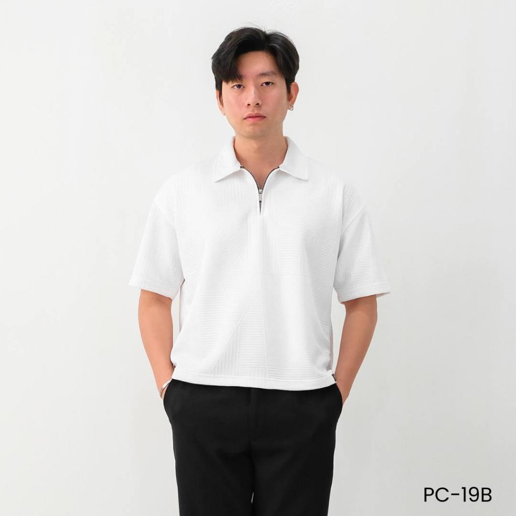 Jual Zuma Zipper Boxy Polo Shirt | Kaos Polo Knit Pria | Atasan Pria ...