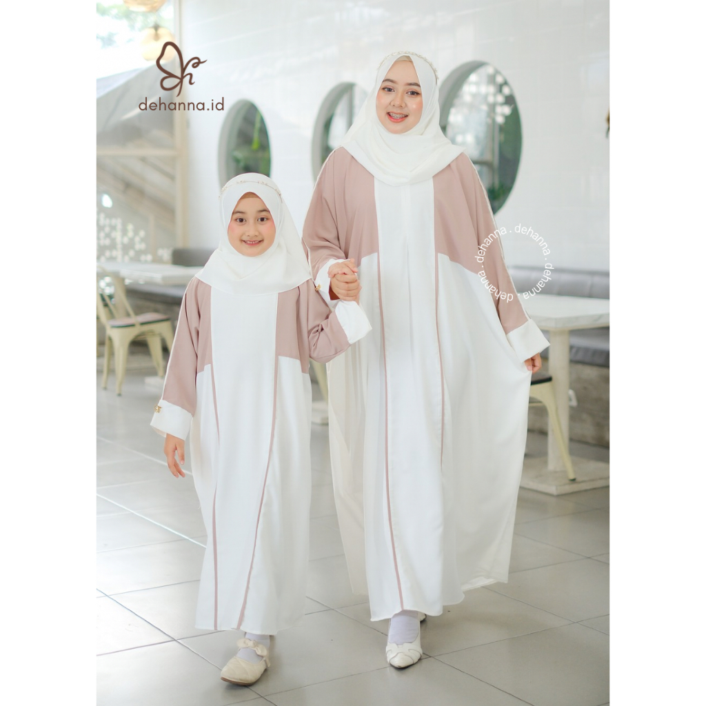 Jual Gamis Abaya Couple Ibu dan Anak Perempuan Bahan Anti UV Model ...
