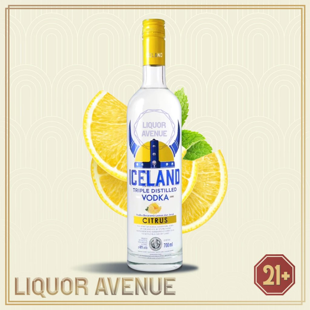 Jual ICELAND Vodka Citrus Triple Distilled 700ml | Shopee Indonesia