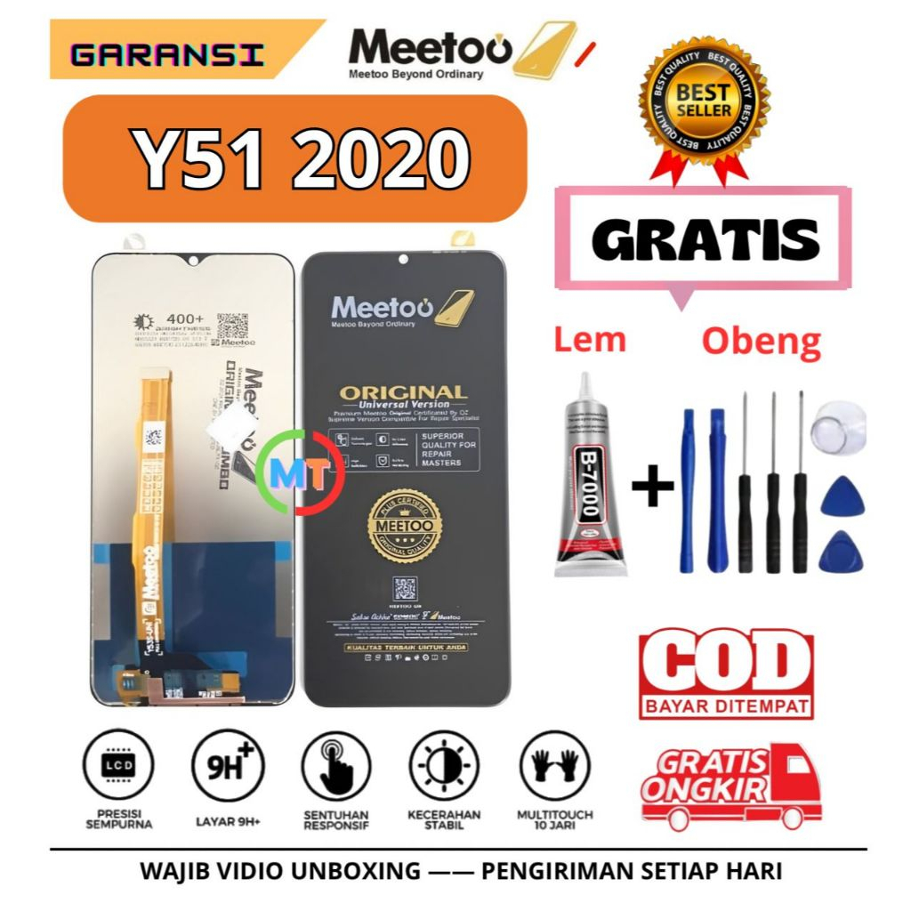 Jual Lcd Touchscreen VIVO Y51 2020 Gratis Lem + Obeng Fullset OriginaL ...