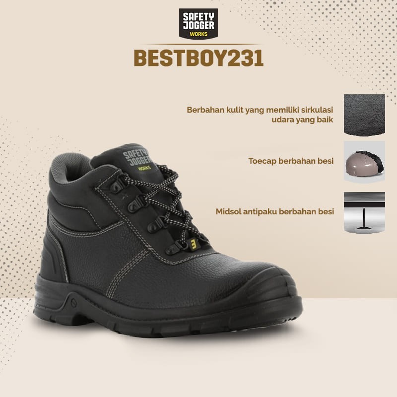 Jual Sepatu Safety Jogger Bestboy Y231 Original / Sepatu Proyek Safety Jogger | Shopee Indonesia