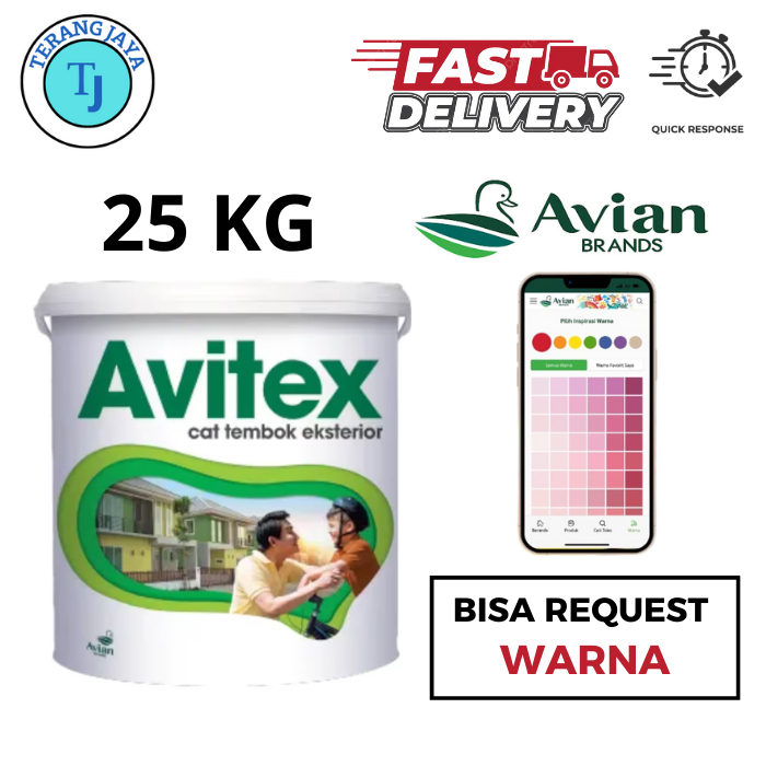 Jual AVITEX EXTERIOR 25 KG - Cat Tembok Luar Avian | Shopee Indonesia