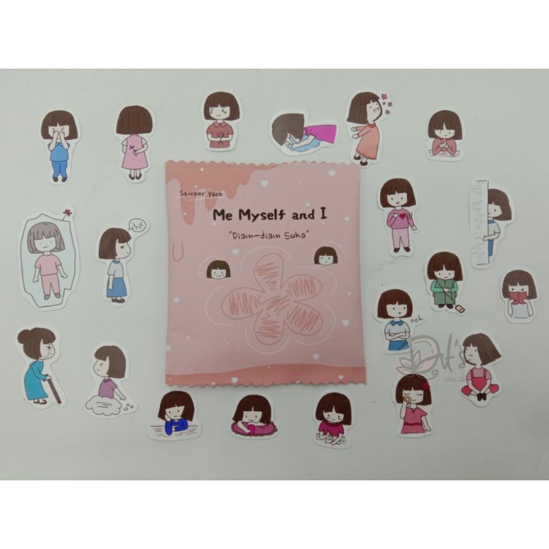 Jual Sticker Pack Waterproof Diam-diam Suka / stiker lucu / sticker ...