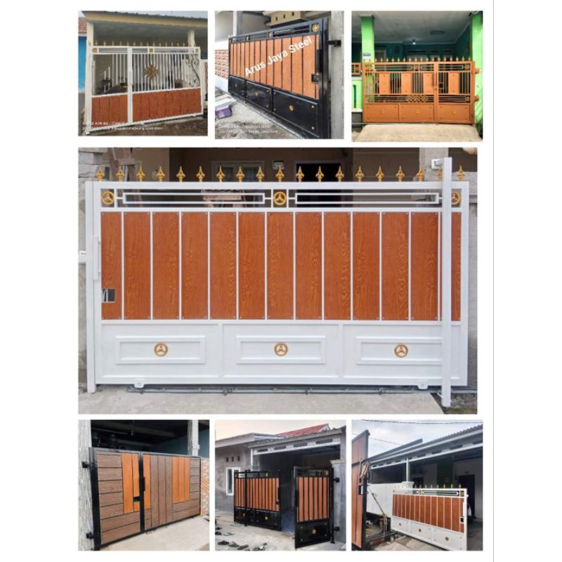 Jual Pager dorong minimalis pager besi sleding | Shopee Indonesia