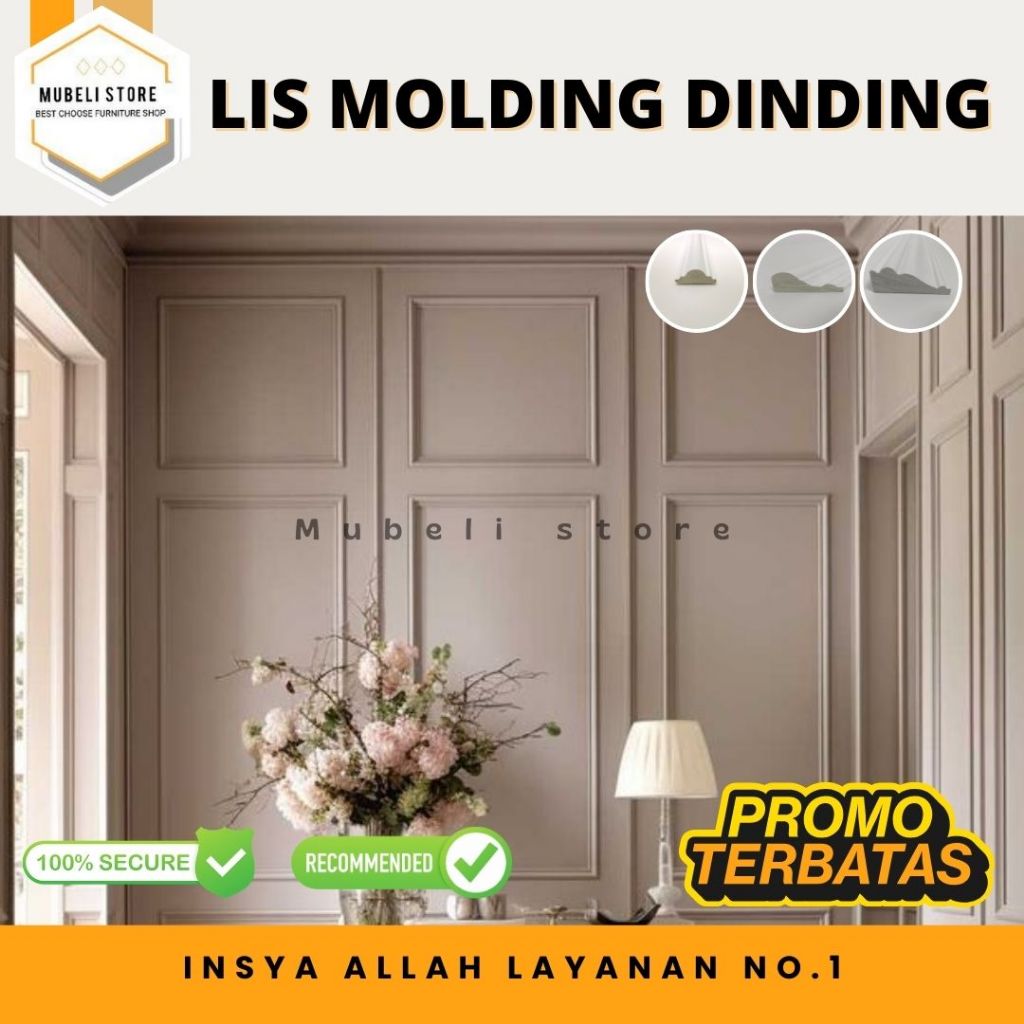 Jual Mubeli Store - Moulding molding kayu gipsum dinding kayu siap ...