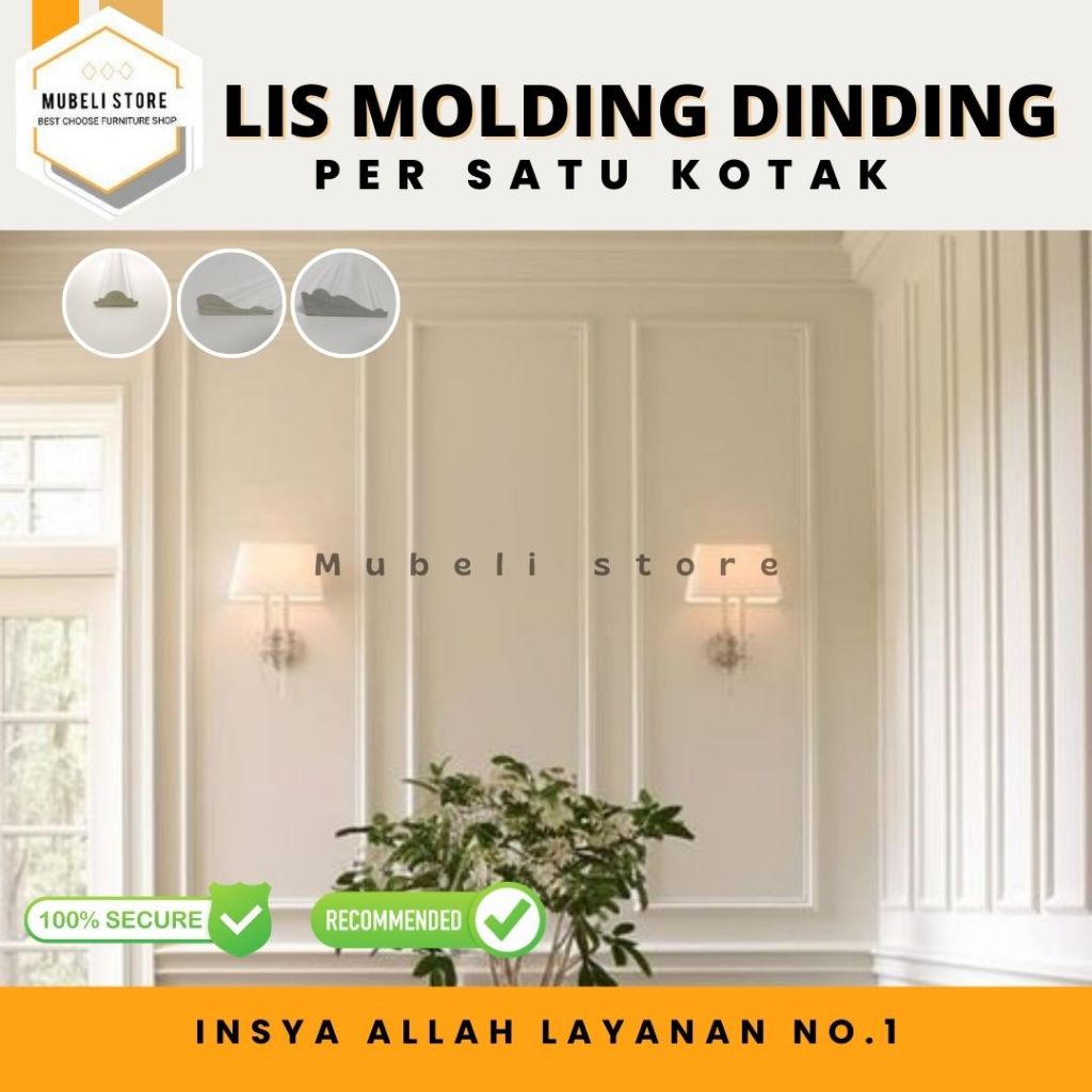 Jual Mubeli Store - Moulding molding kayu gipsum dinding kayu siap ...