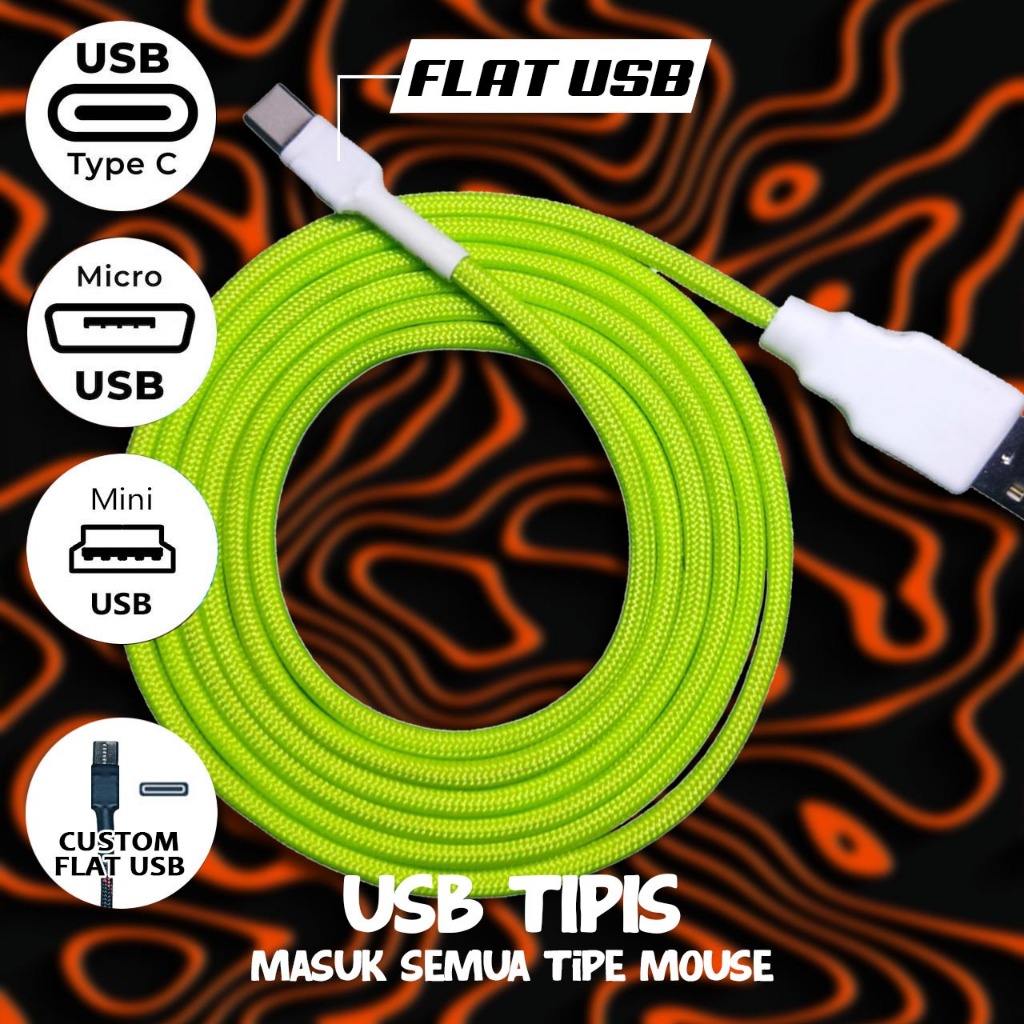 Jual Kabel mouse USB type C dan Micro usb pengganti paracord ...