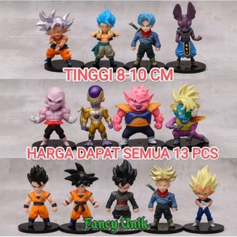Jual Action Figure Dragon Ball Z Anime Son Goku Set 13 Pcs | Shopee ...