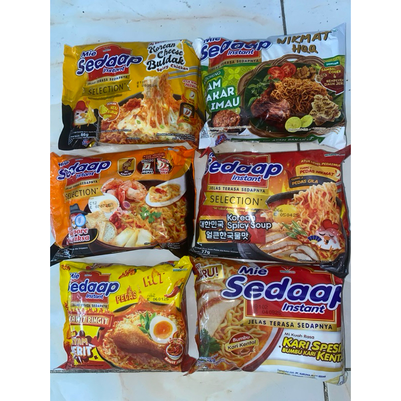 Jual MIE SEDAAP INSTANT RASA SOT, GORENG, KARI AYAM, AYAM JERIT ...
