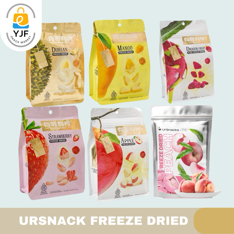 Jual UrSnacks Freeze Dried Fruit / Snack Buah Kering / Cemilan Buah Freeze Dried rasa Durian ...