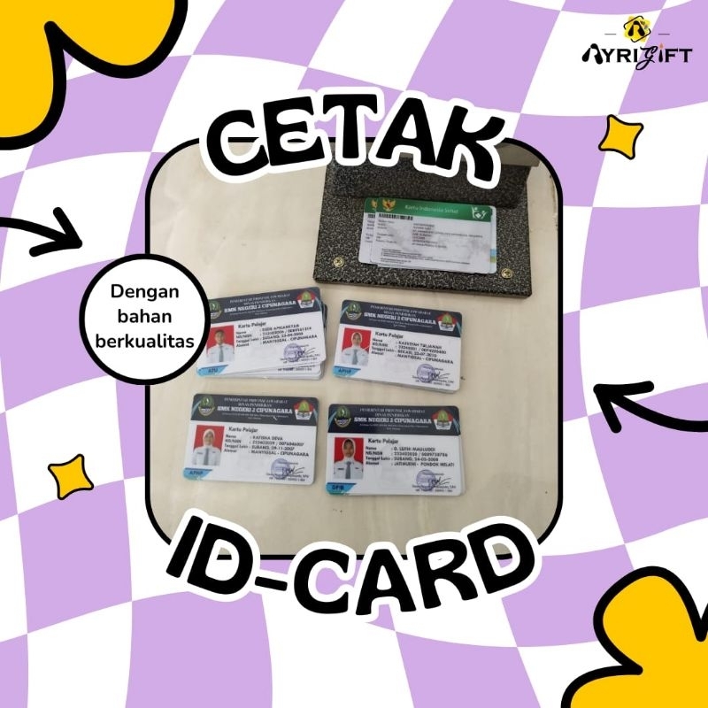 Jual cetak pvc id card by Ayrigift (cetak file saja) | Shopee Indonesia
