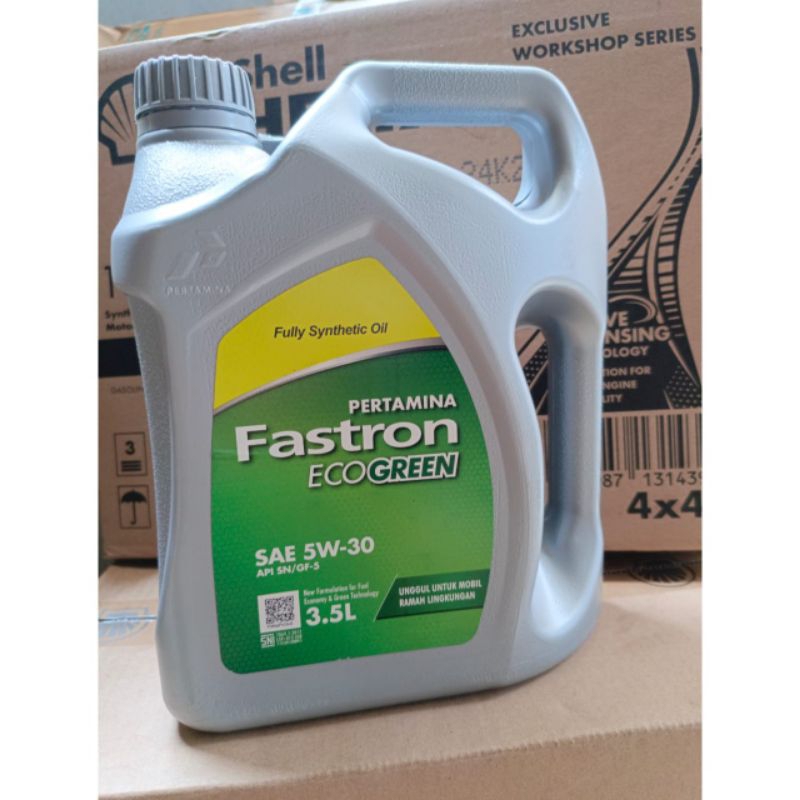 Jual Oli Pertamina Fastron ECO green SAE 5W-30 | 3,5 liter Original ...