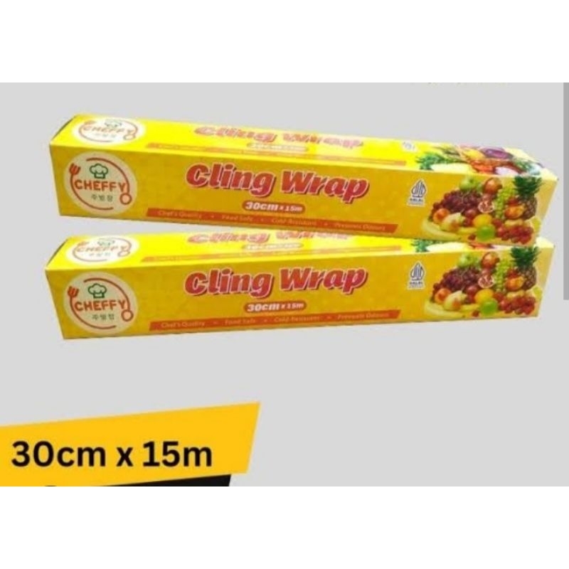 Jual Cheffy Cling Wrap 30cm x 15m per pack | Shopee Indonesia