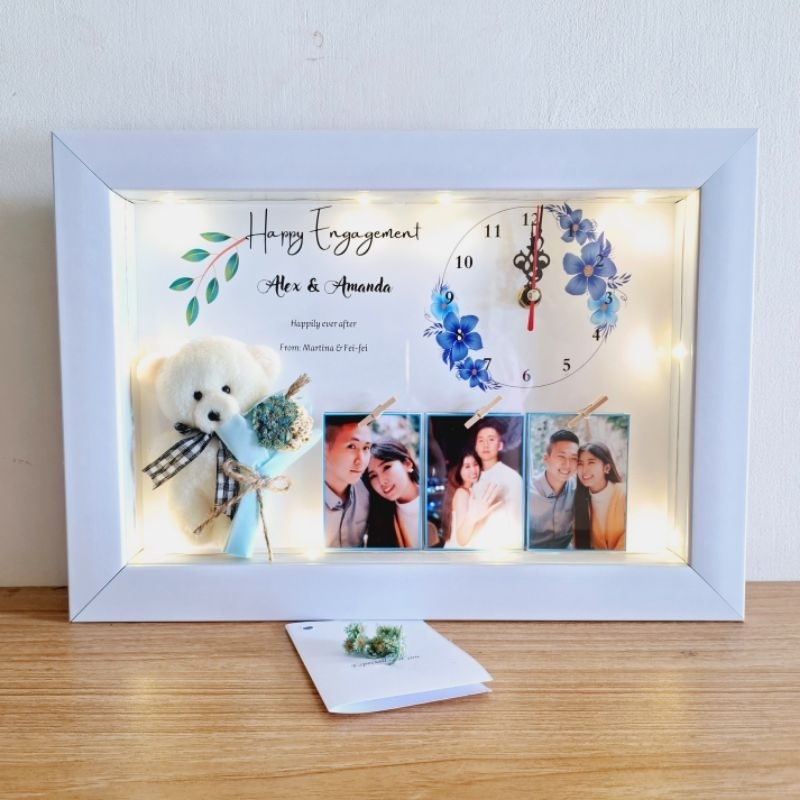 Jual kado frame boneka 20x30 cm frame box 3D gift box kado ulang tahun ...