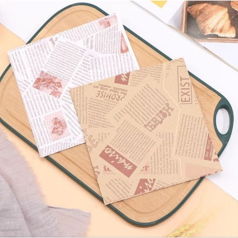 Jual Wax Paper / Baking Paper Motif BEAR uk 18x18, 20x20, 22x22 cm ...