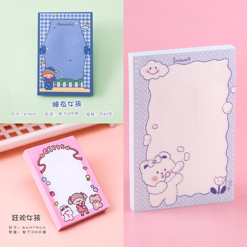 Jual Sticky Note | Memo Note | Memopad | Note Kertas Lucu Cute sticky ...