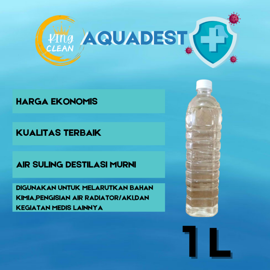 Jual Aquadest / Air destilasi / Destilled water | Shopee Indonesia
