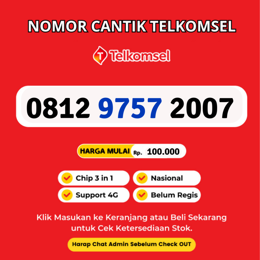 Jual Nomor Cantik Telkomsel Murah Rapi Tahun Lahir - Kartu Perdana Cantik SimPati Seri Urut Naik ...