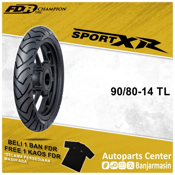 Jual Ban FDR SPORT XR 90/80 - 14 TL Racing Tire | Shopee Indonesia