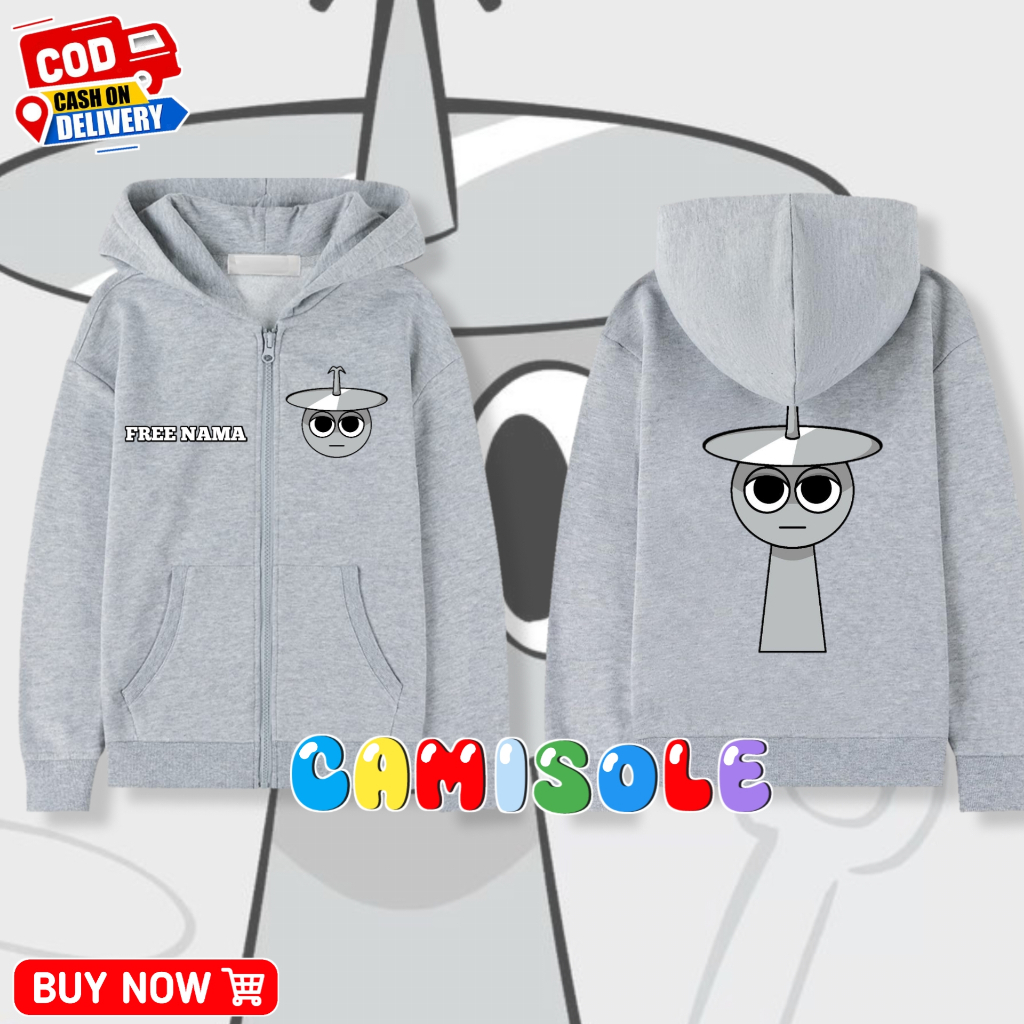 Jual Hoodie Zipper Anak Sprunki Incredibox karakter CLUKR/Jaket ...
