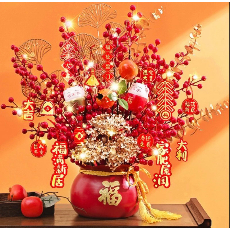 Jual BUCKET FU BUNGA Blessing Bunga mewah/ Bunga Keberuntungan / Bunga ...