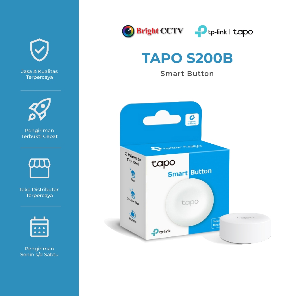 Jual TP-LINK TAPO S200B Smart Button One Click Alarm S 200B S200 B ...