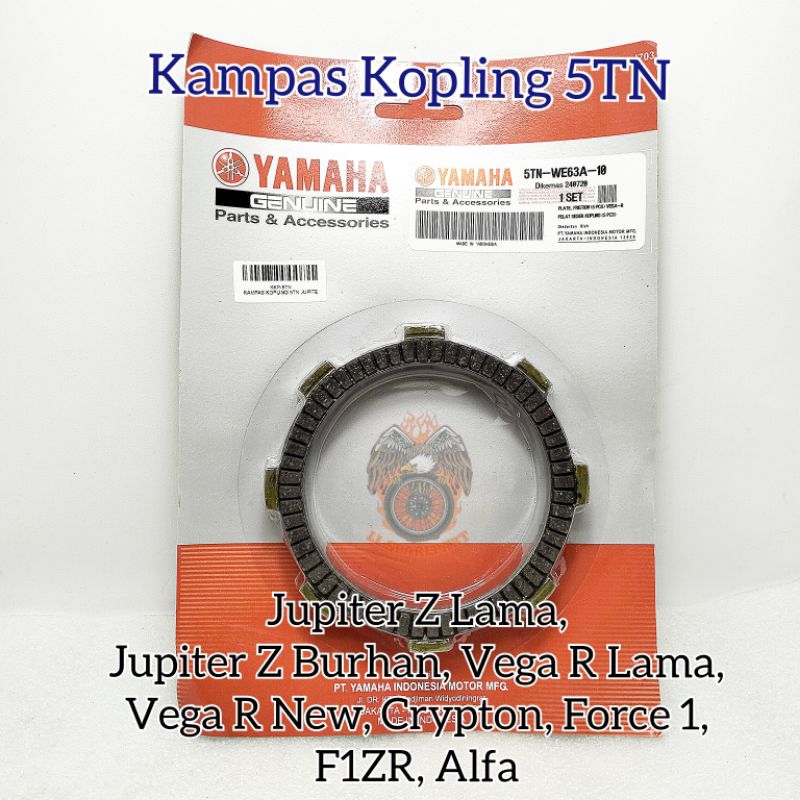Jual Plat Kampas Kopling Ori Yamaha 5TN F1zr Crypton Alfa Force 1 Vega R New Jupiter z Jupiter ...