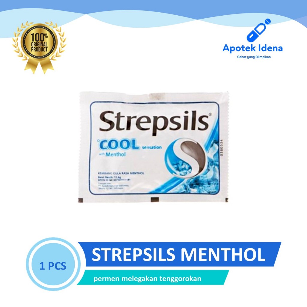 Jual STREPSILS MENTHOL COOL ECERAN ISI 8 PERMEN | PERMEN UNTUK ...