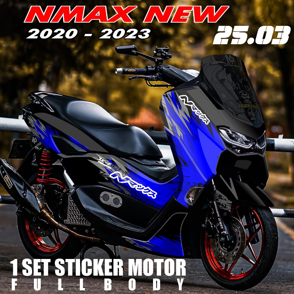 Jual COD DECAL TERBARU NMAX NEW FULL BODY NEW DESIGN GRADASI STICKER ...