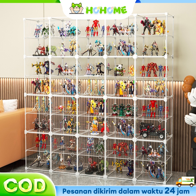 Jual HOHome SERBAGUNA Transparant Lemari Pajang/ Lemari hias /Rak ...