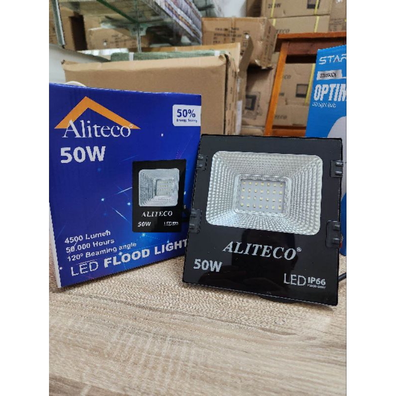 Jual kap lampu sorot/lampu tembak 50 watt ALITECO cahaya kuning | Shopee Indonesia