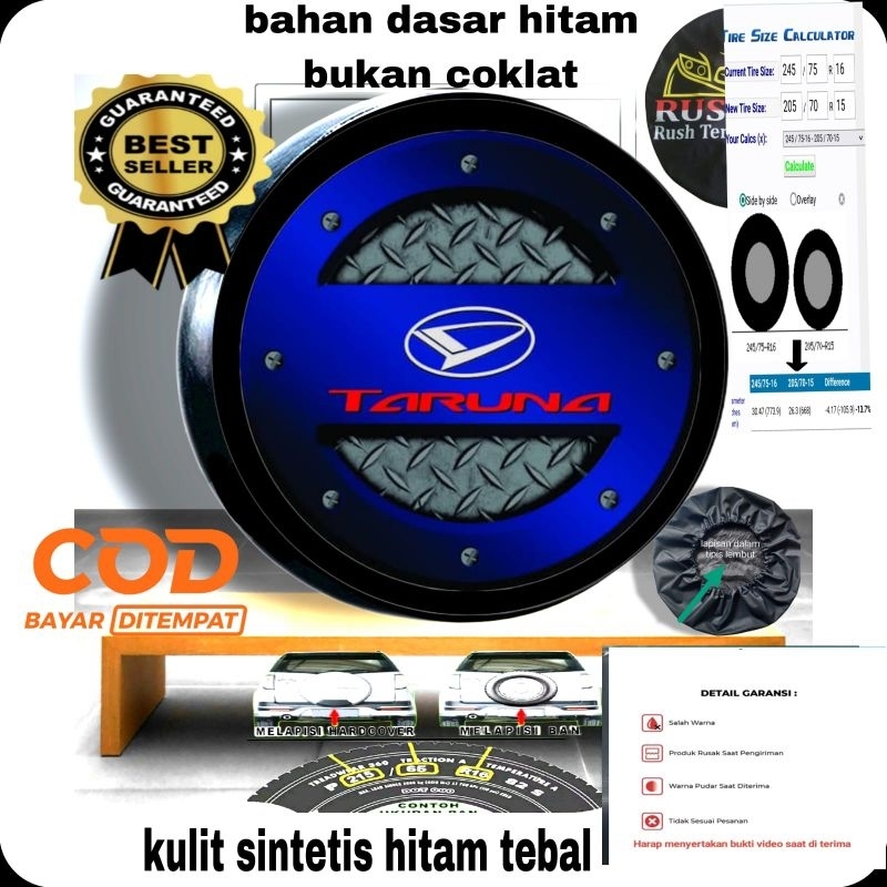 Jual tutup ban mobil Belakang Taruna motif. kuat bahan kulit sintetis ...