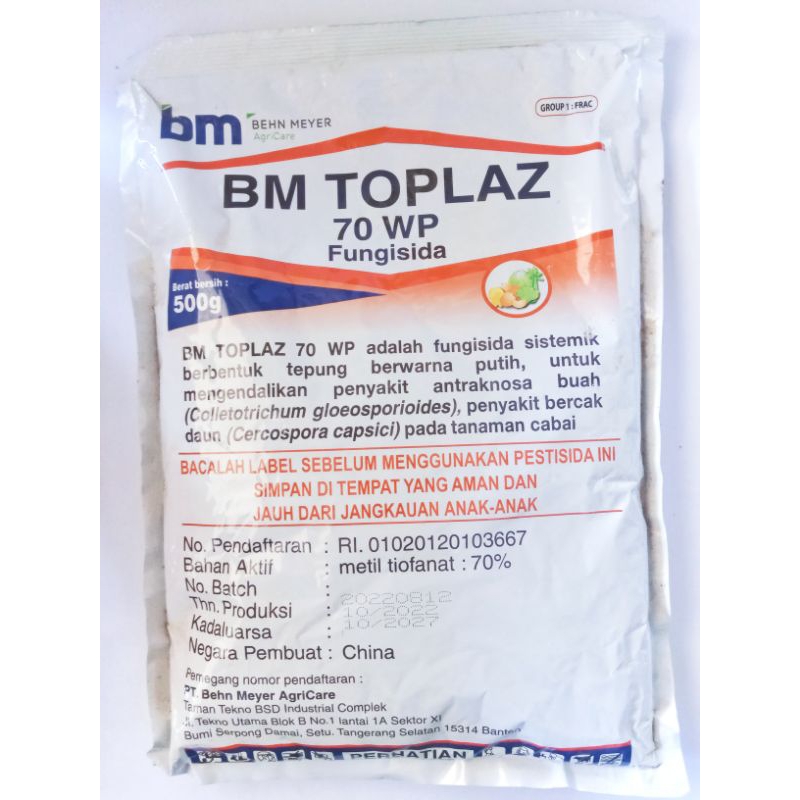 Jual Fungisida BM TOPLAZ 70 WP/Metil Tiopanat 70% | Shopee Indonesia